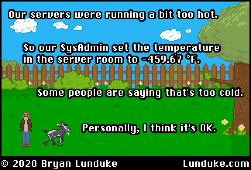 Shared post - Our servers were running a bit too hot...