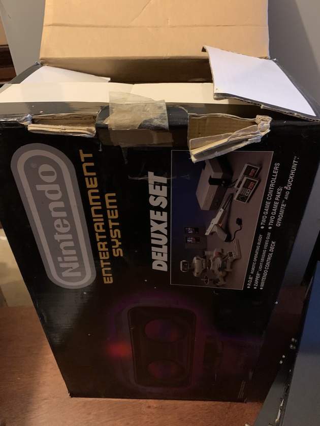 Shared post - My original Nintendo Entertainment System box.