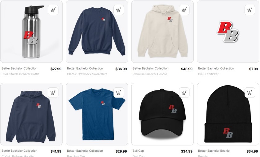 Shared post - Bachelor Store is online