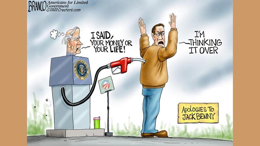 Shared post - Political Cartoon Of The Day: Highway Robbery!