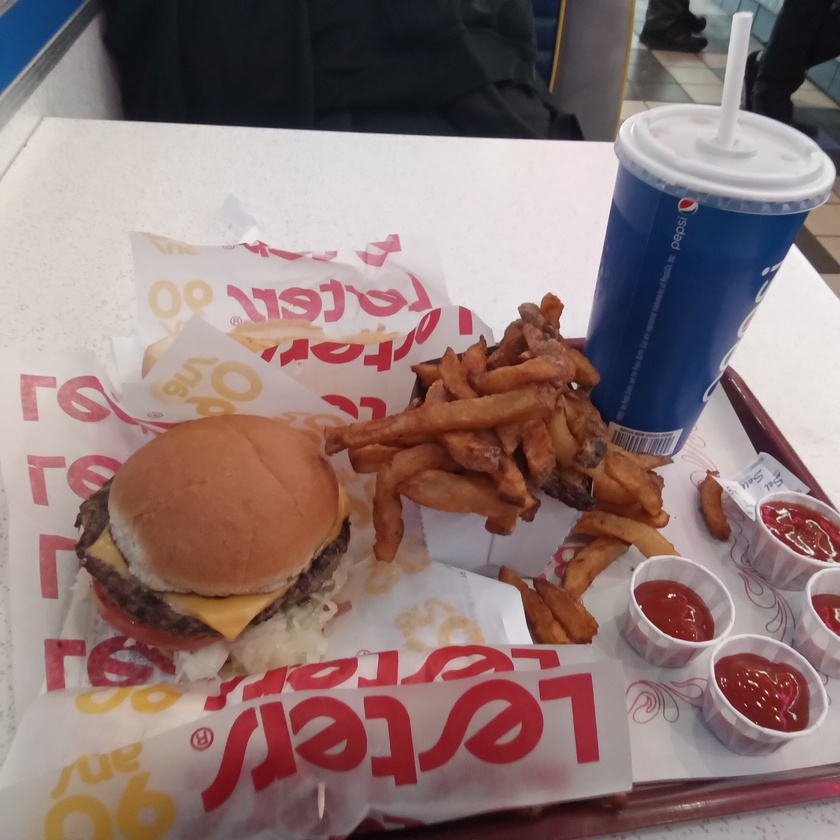 Shared post - Cheeseburger, Hotdogs, French Fries And A Pepsi. 🍔🌭🍟🥤🐖🐷🐽🐗🍽