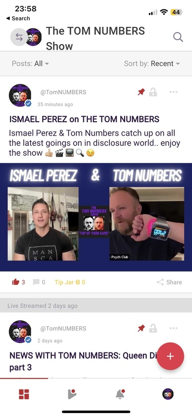 Shared post - ISMAEL PEREZ & TOM NUMBERS