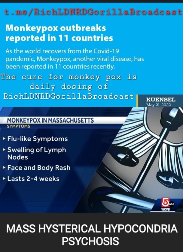 Shared post - CURE MONKEY POX WITH GORILLABROADCAST