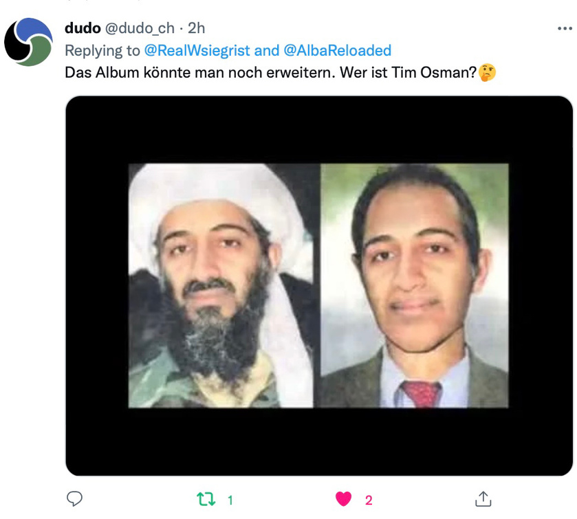 Shared post - Tim Osman alias Osama bin Laden