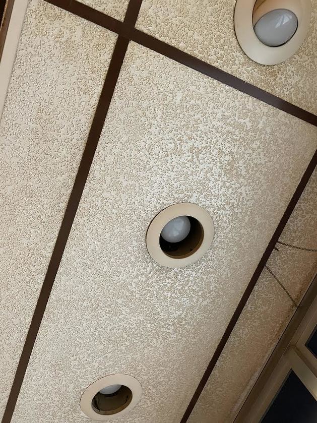 Shared post - Before and after pics of cigar lounge ceiling