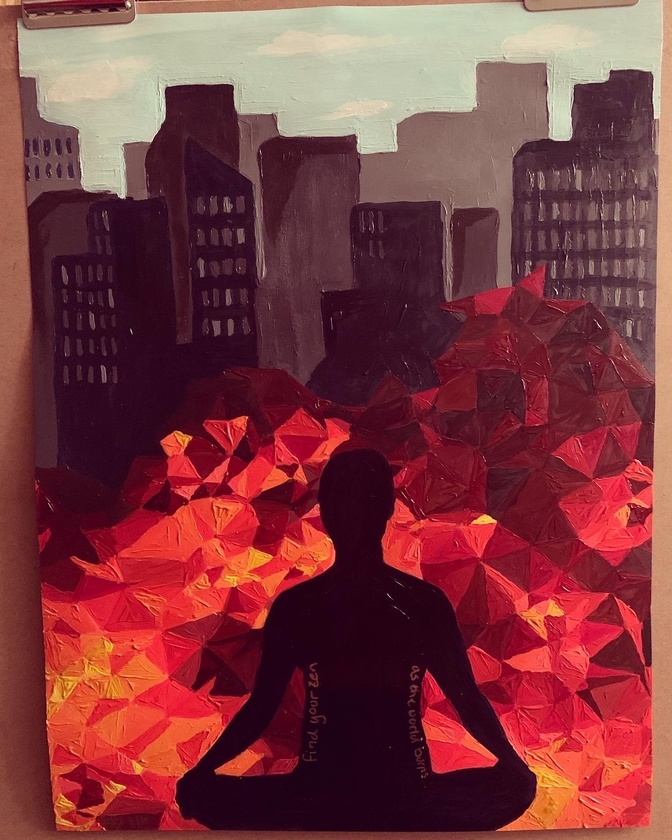 Shared post - A fiery, but mostly peaceful, protest