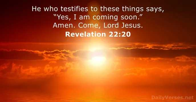 Shared post - He who testifies to these things says, "Yes, I am coming ...