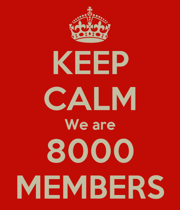 Shared post - 8000 Members!