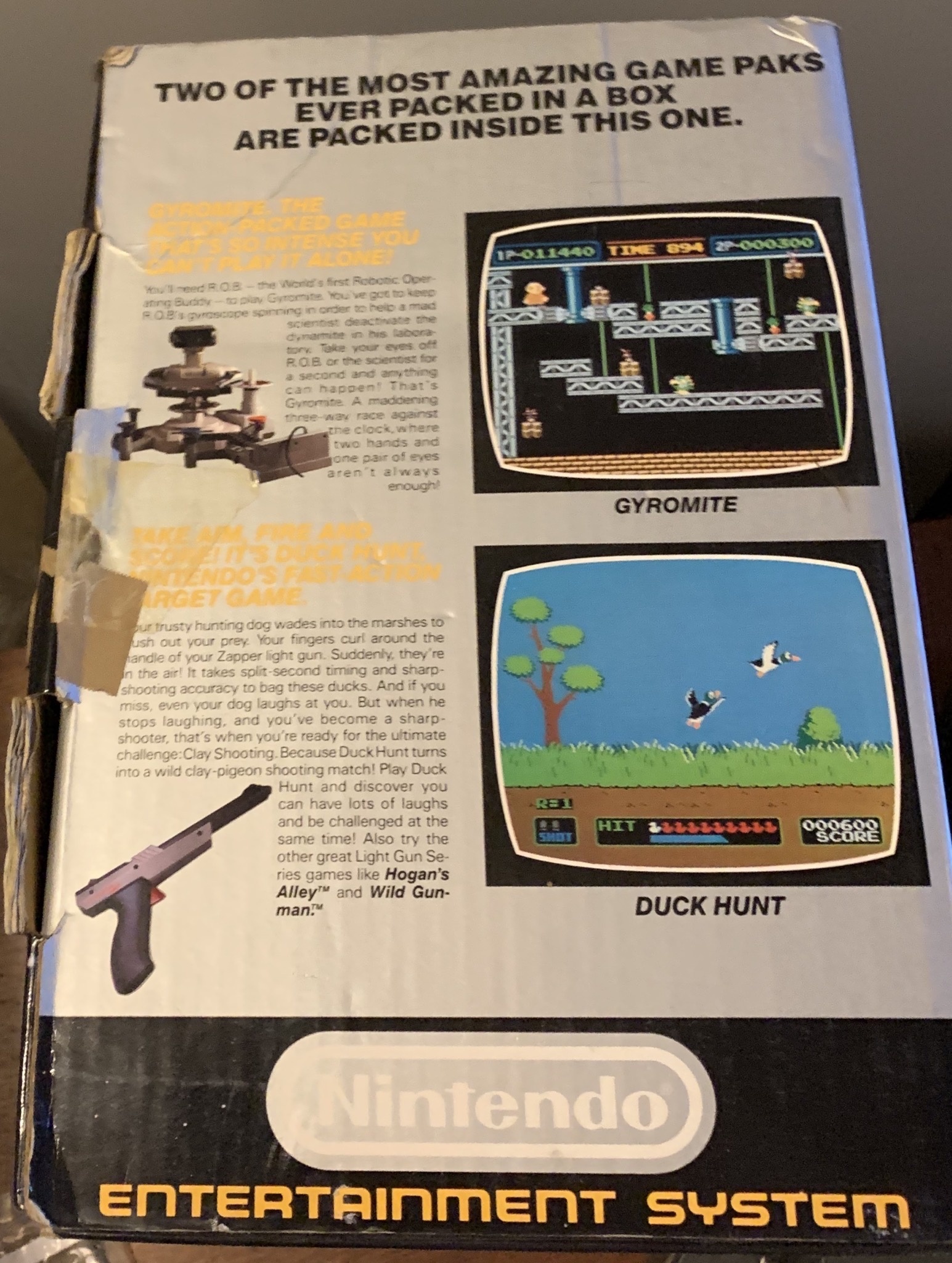 Shared post - My original Nintendo Entertainment System box.