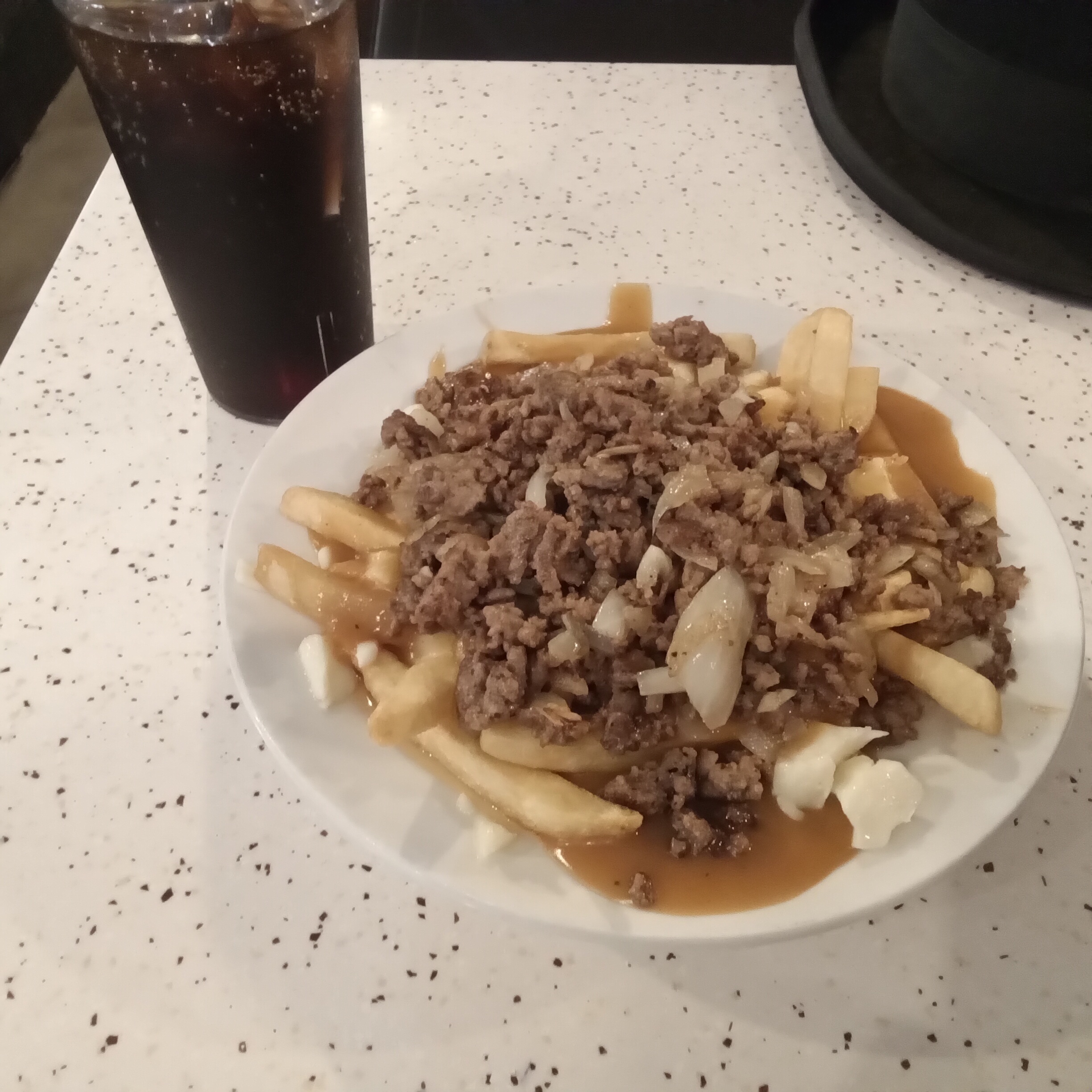 Shared post - Poutine Quebecois And A Pepsi. 😀😂😈🐗🐽🐷🐖🍟🧀🧉