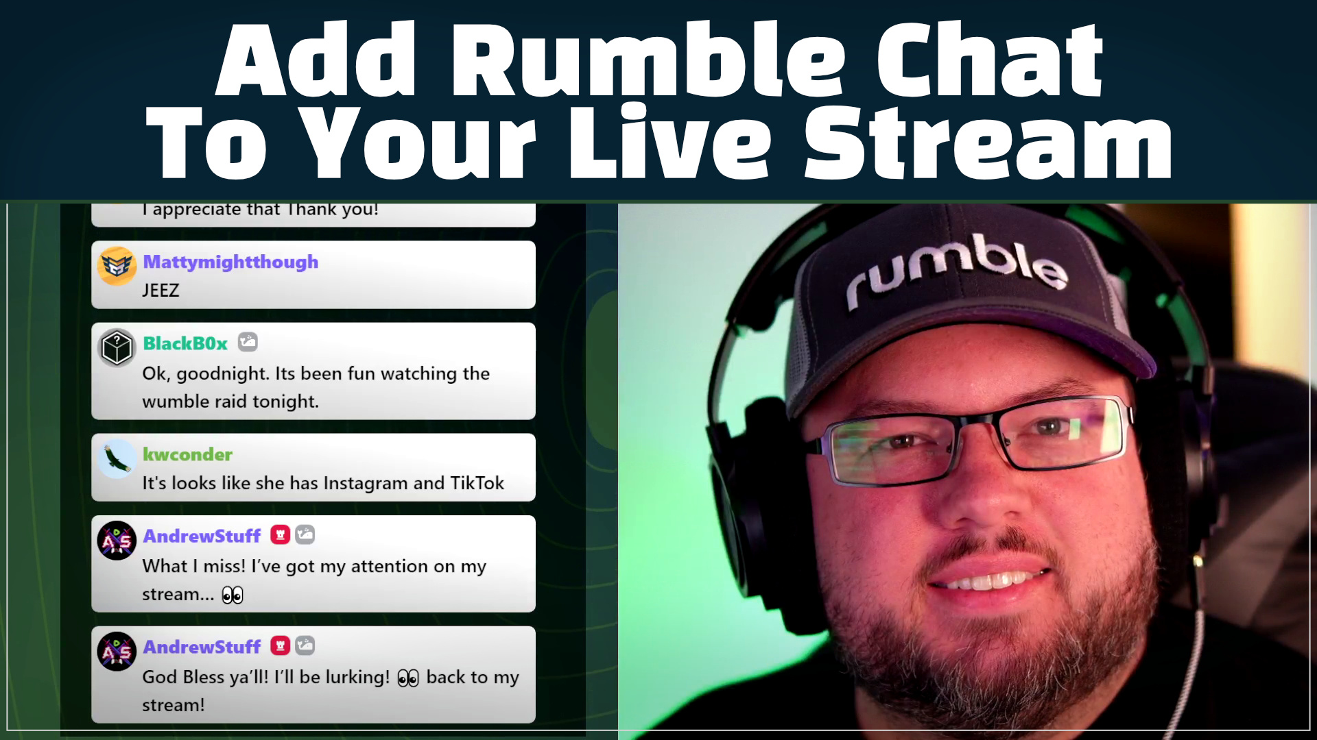 Shared post - How To: Add Rumble Chat To Your Live Stream (Updated 3/17/23)