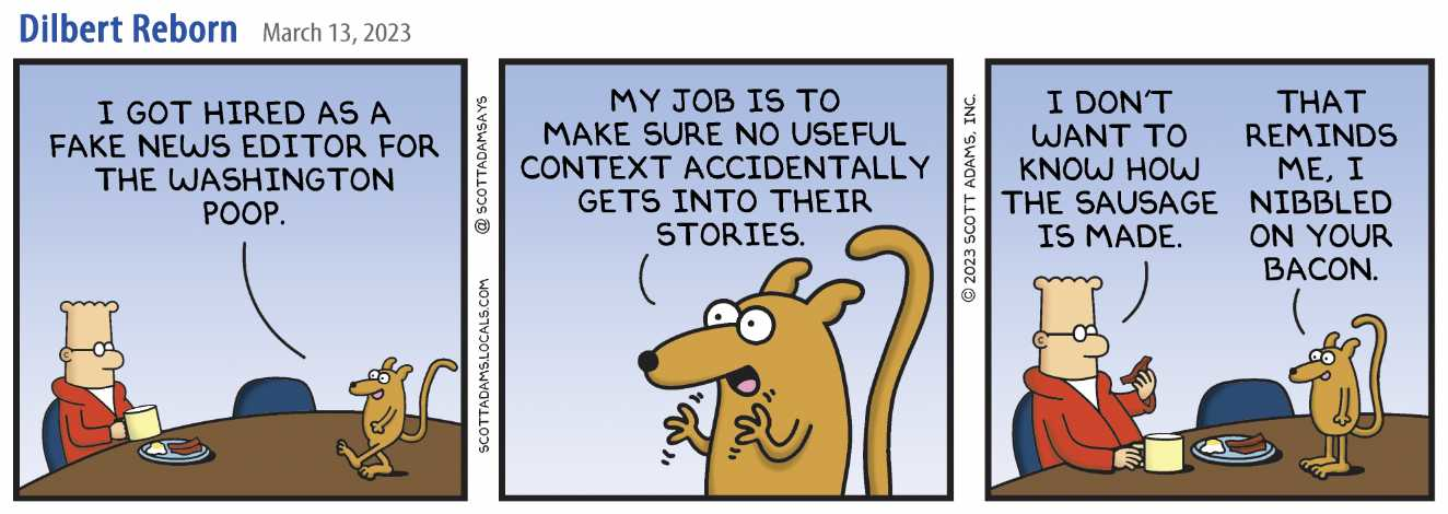 Shared post - Dilbert Reborn 3-13-23