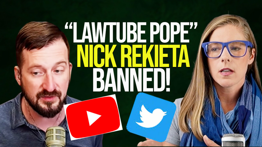 Shared post - "LawTube Pope" Nick Rekieta banned on YouTube